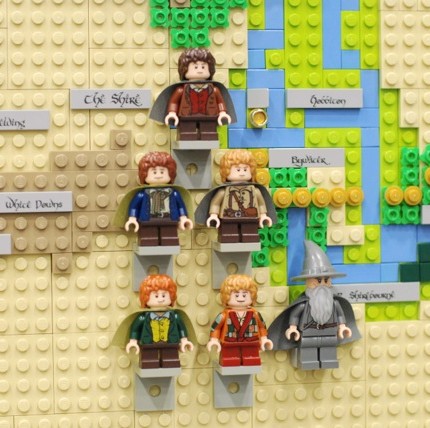 Topographical LEGO Map of Middle Earth - Christoph Bartneck, Ph.D.