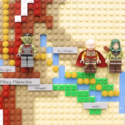 Topographical LEGO Map of Middle Earth - Christoph Bartneck, Ph.D.