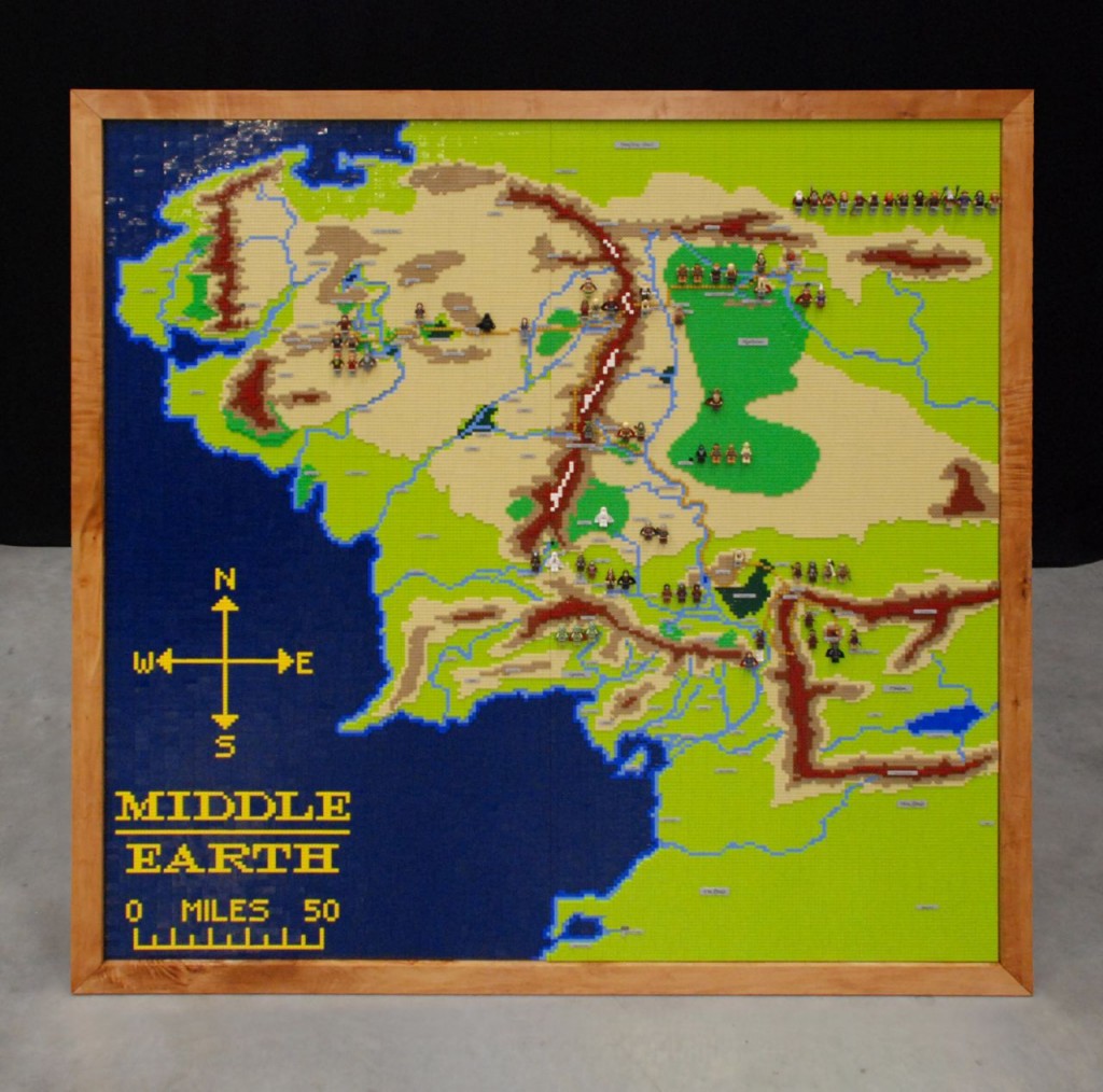 Topographical LEGO Map of Middle Earth - Christoph Bartneck, Ph.D.