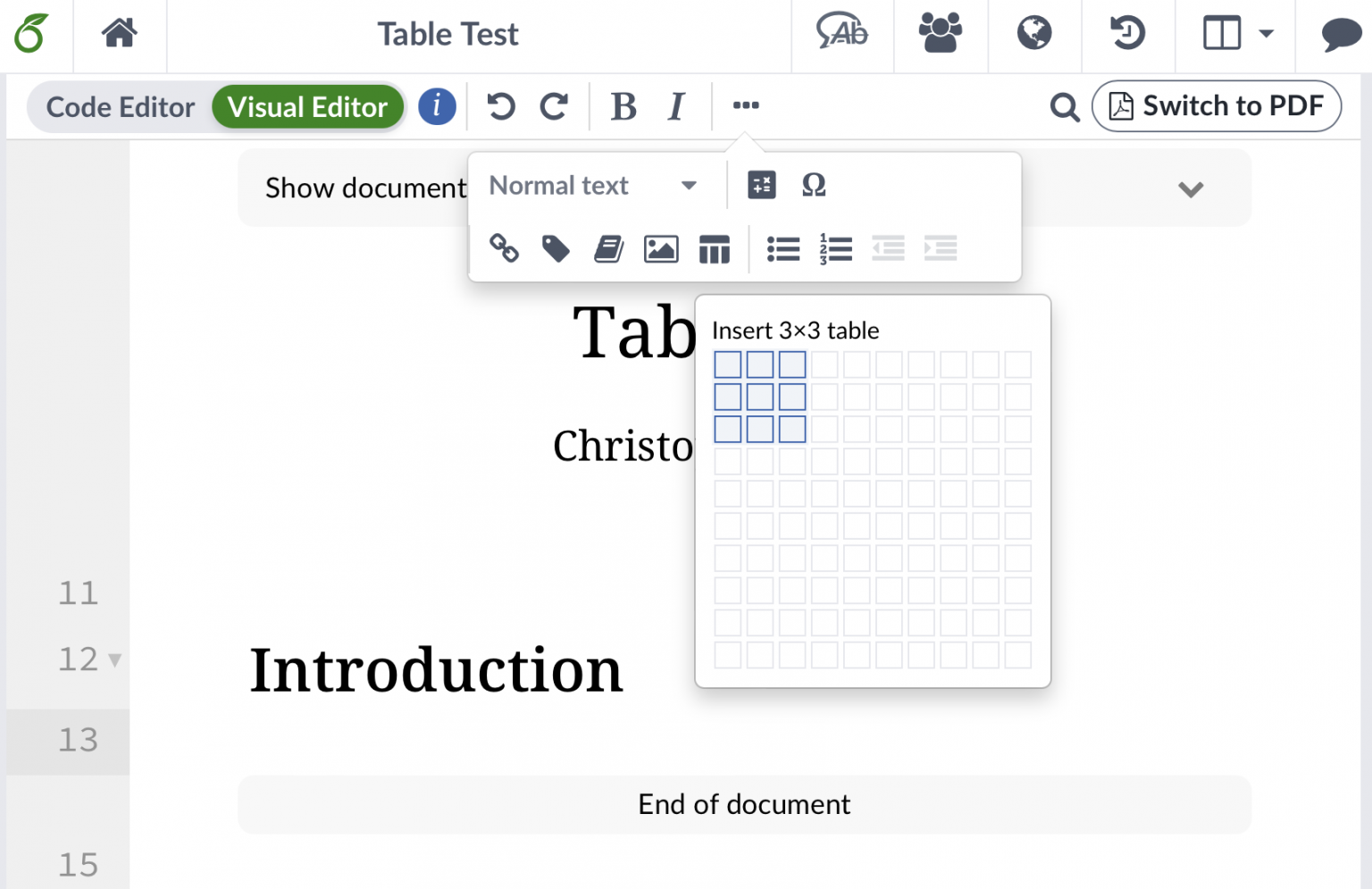 Overleaf supports visual tables directly - Christoph Bartneck, Ph.D.